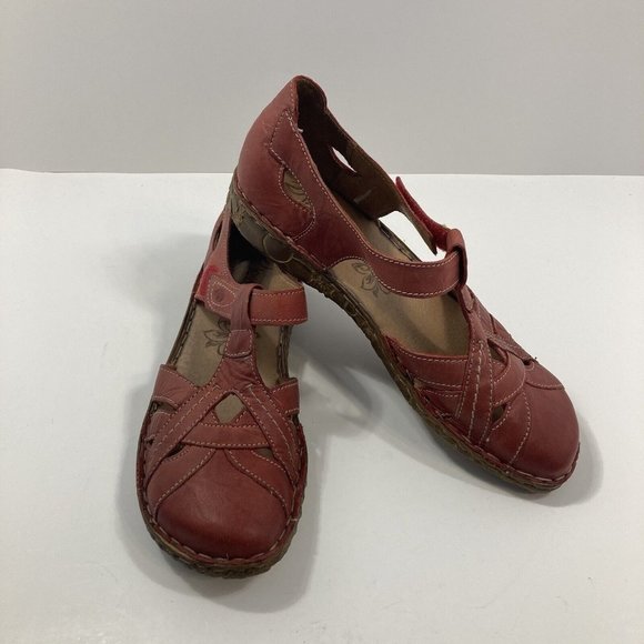 Joseph Siebel | Shoes | Preowned Josef Siebel Red Leather Womens ...